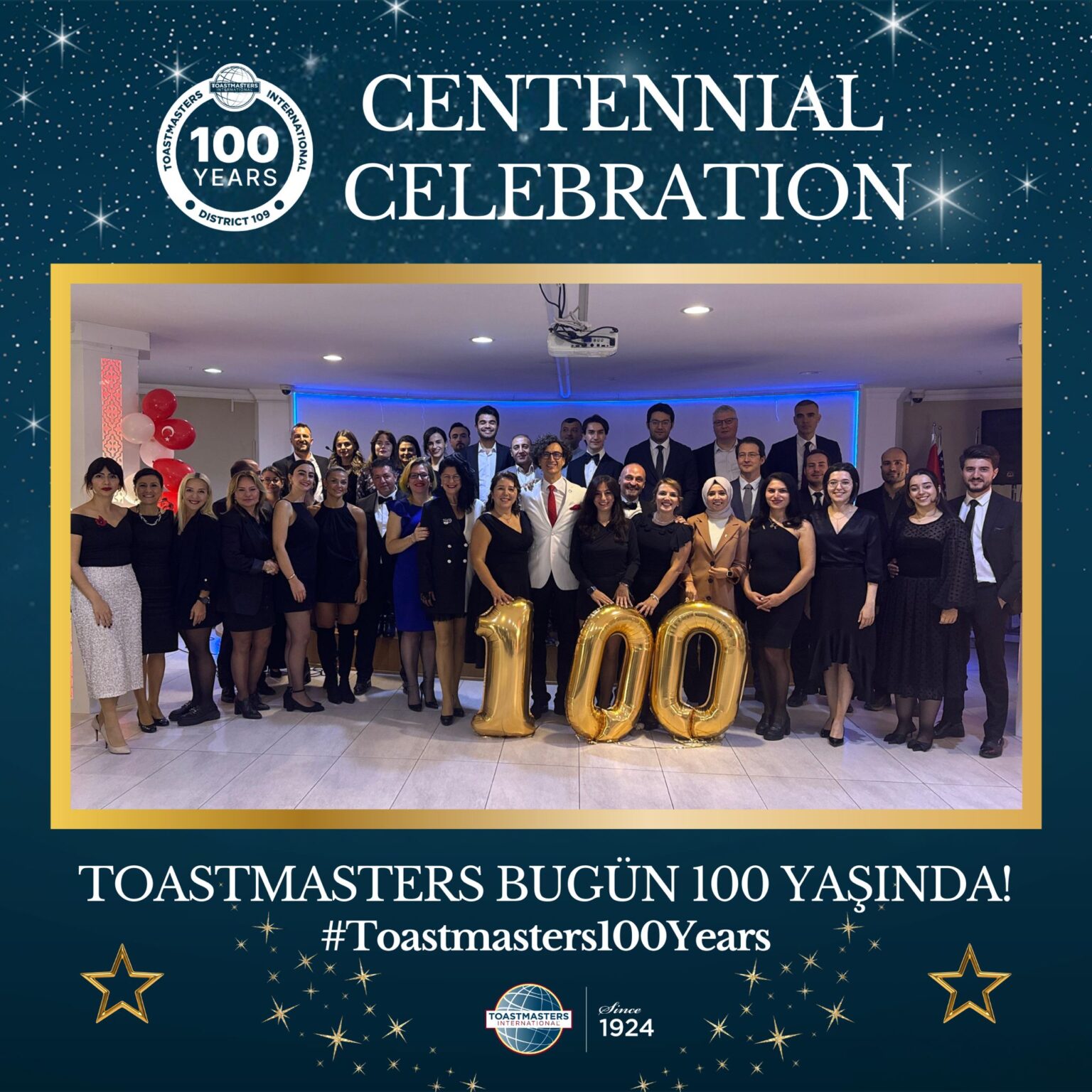 100 years of Toastmasters International – District 109